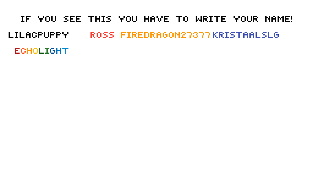 Editing Your Name - Free online pixel art drawing tool - Pixilart