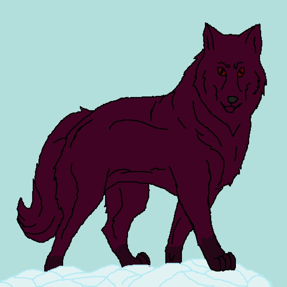 Pixilart - dark ru in the snow by wolf-ruby