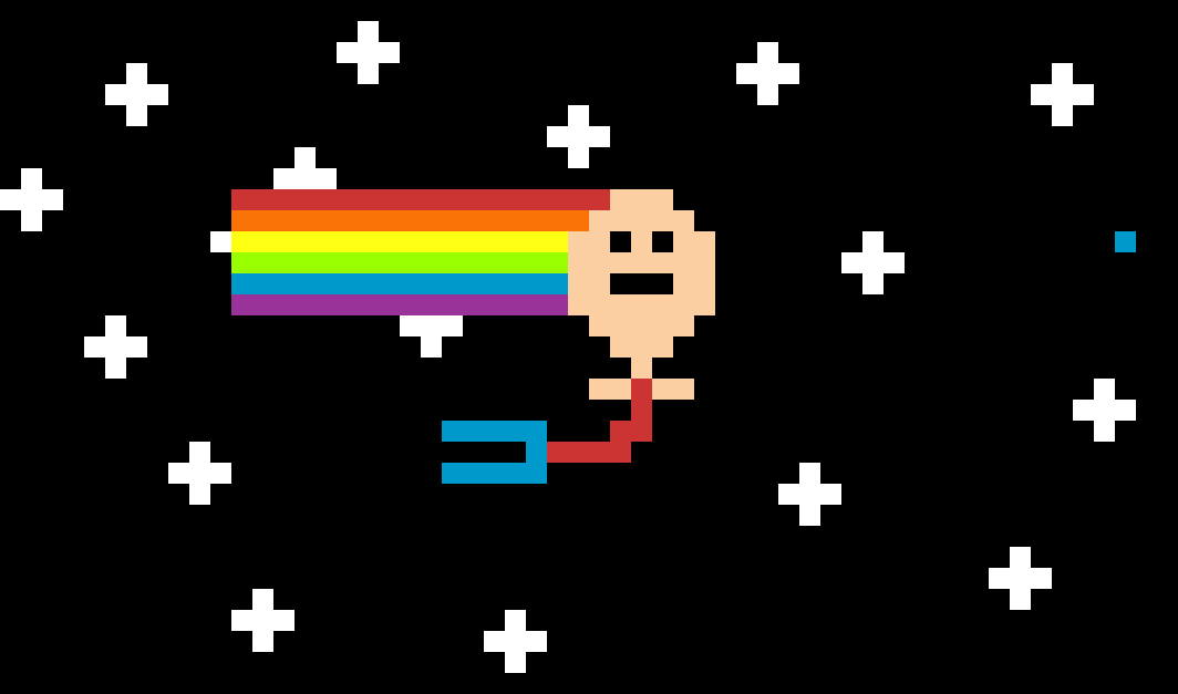 Pixilart - nyan guy by swagmaster