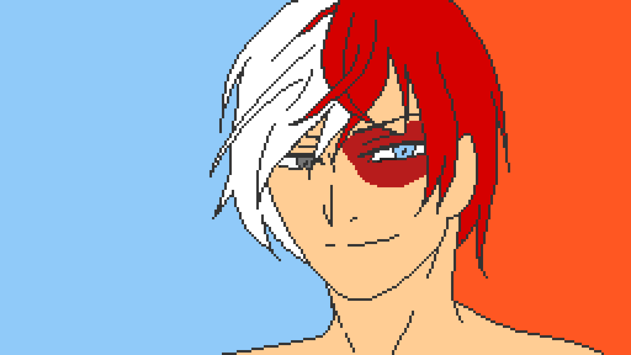 Editing shoto todoroki - Free online pixel art drawing tool - Pixilart