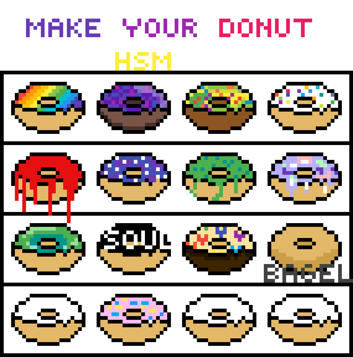 Editing Bagel - Free online pixel art drawing tool - Pixilart