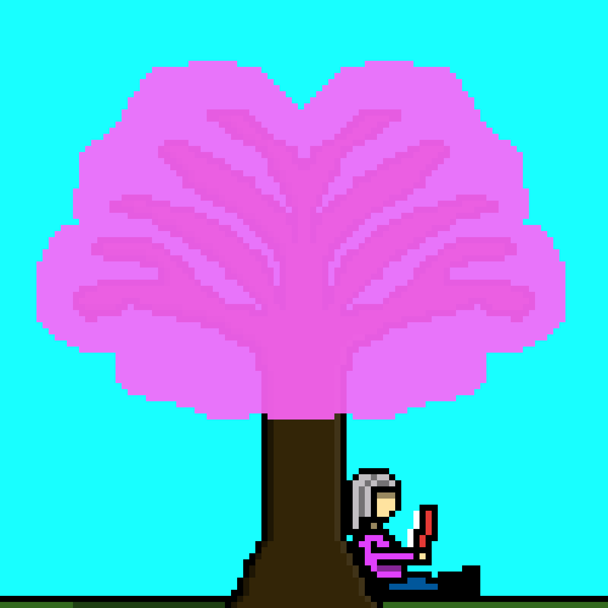 Pixilart - Sakura Tree by LittlestOfBlizz