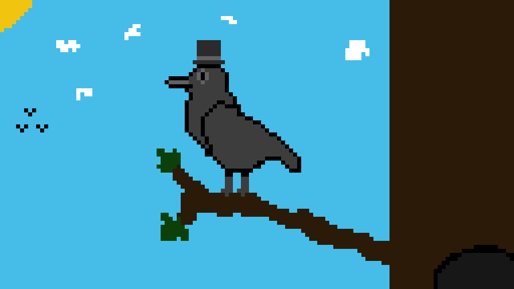 Pixilart - Crow by Anonymous