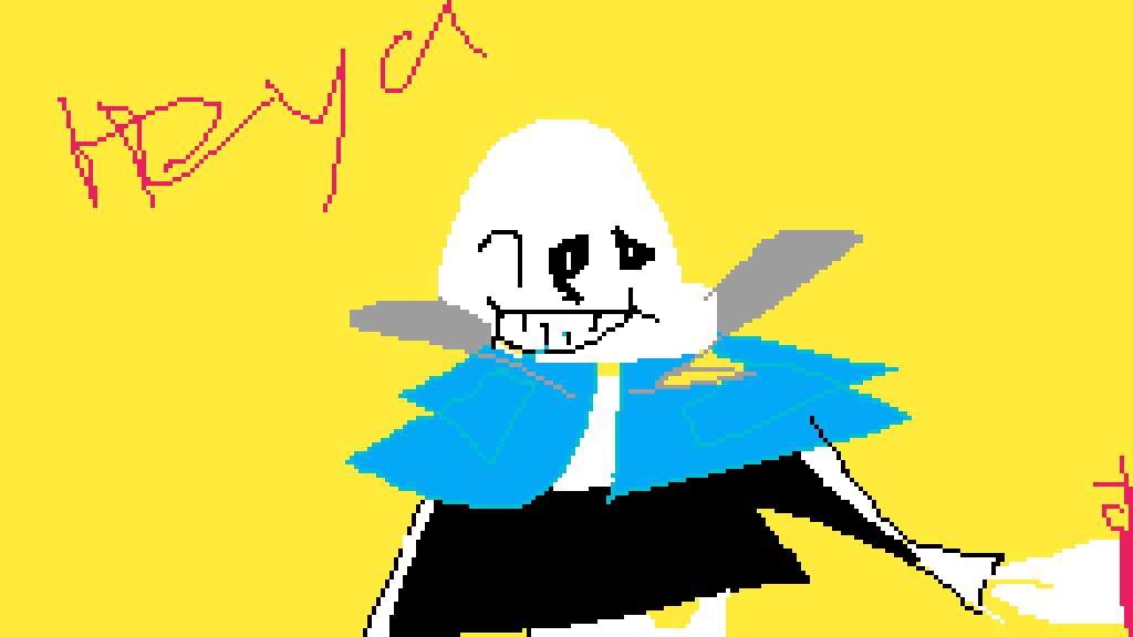 Pixilart - Bad Drawing of Sans by Anonymous