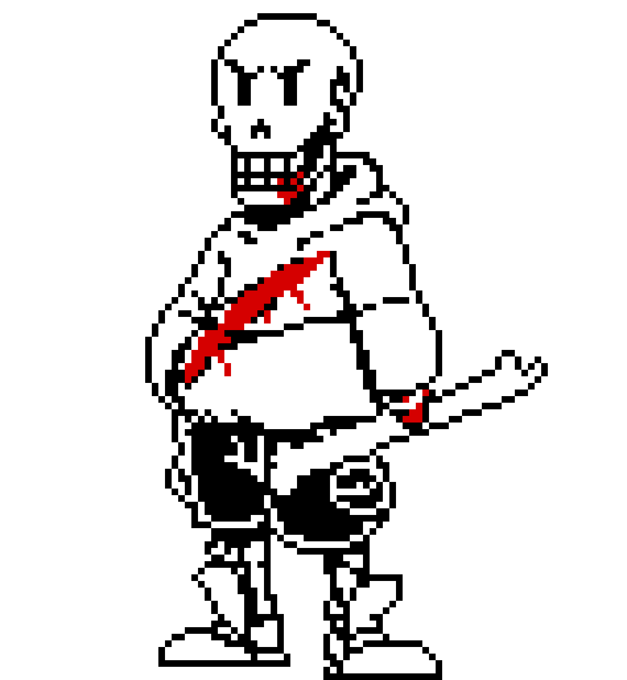 Editing Underswap papyrus - Free online pixel art drawing tool - Pixilart