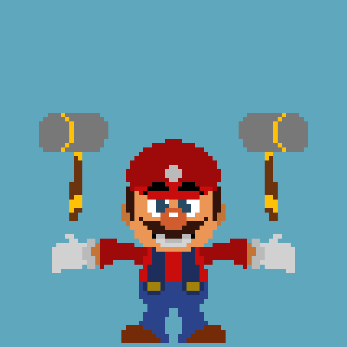 Pixilart - Mario Hammer Royale by TacitYapper9