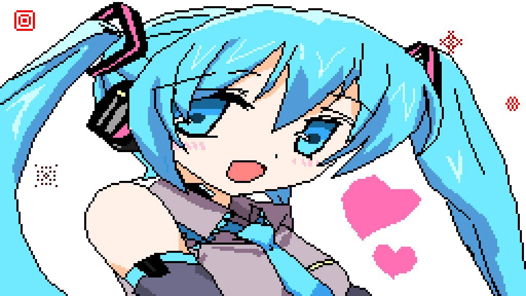 Pixilart - Hatsune Miku by XxCatpillerxX