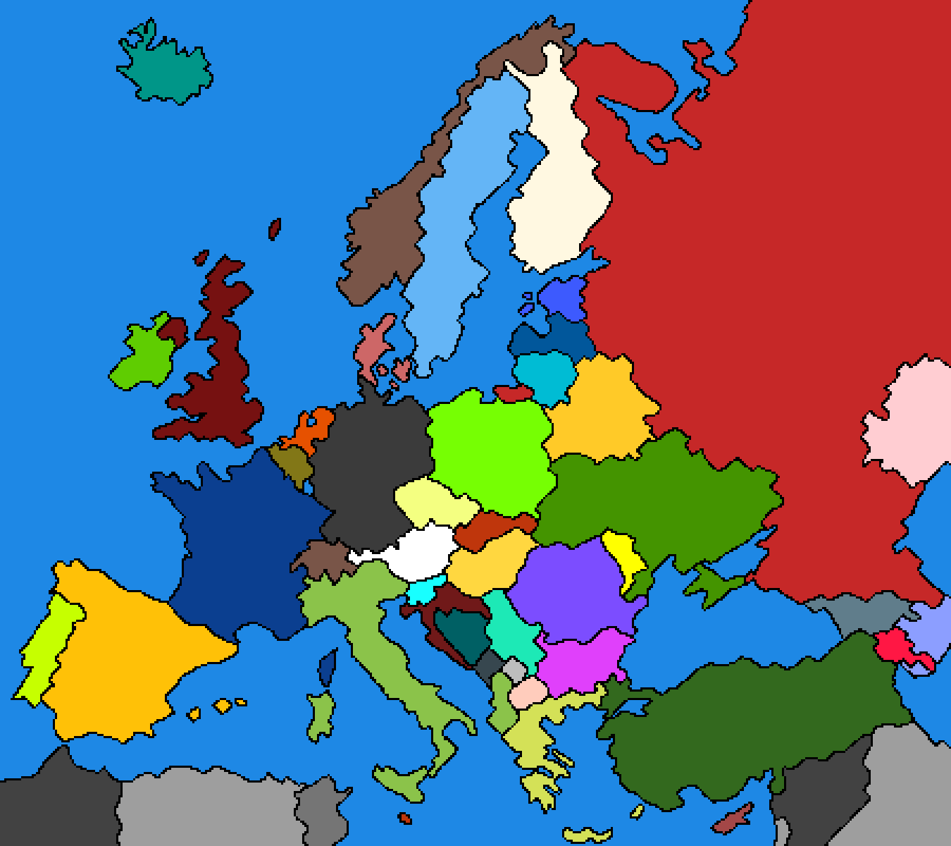 Pixilart - Europe Map by Immunity