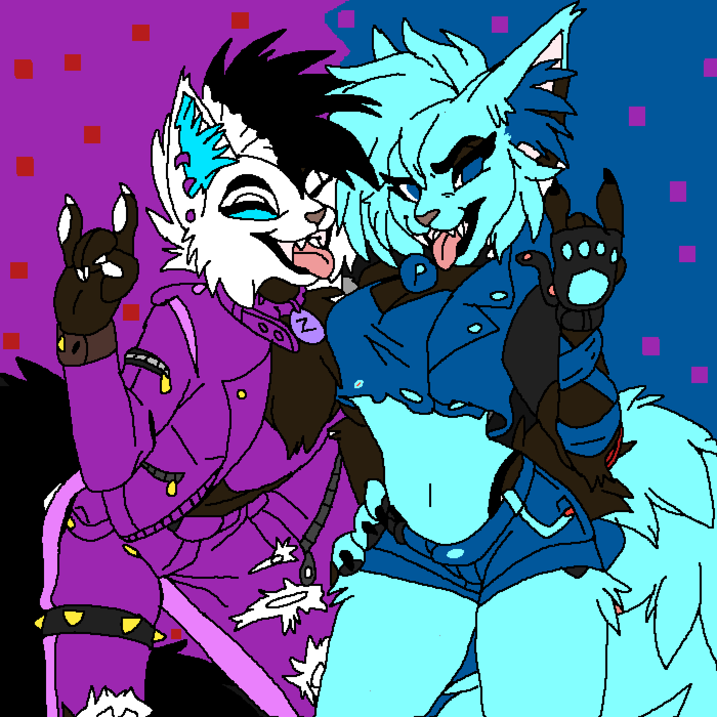 Pixilart - rock furries by erinclover