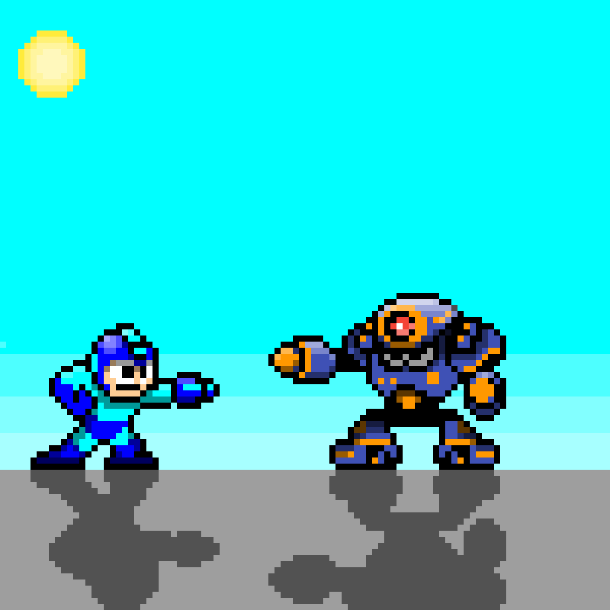 Editing Mega Man vs. Napalm Man - Free online pixel art drawing tool ...