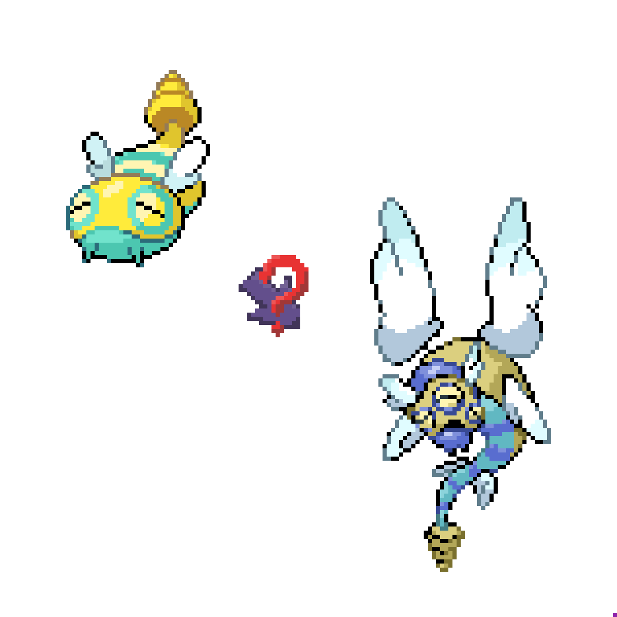 Pixilart - Dunsparce and Dunsended by BluePixel687