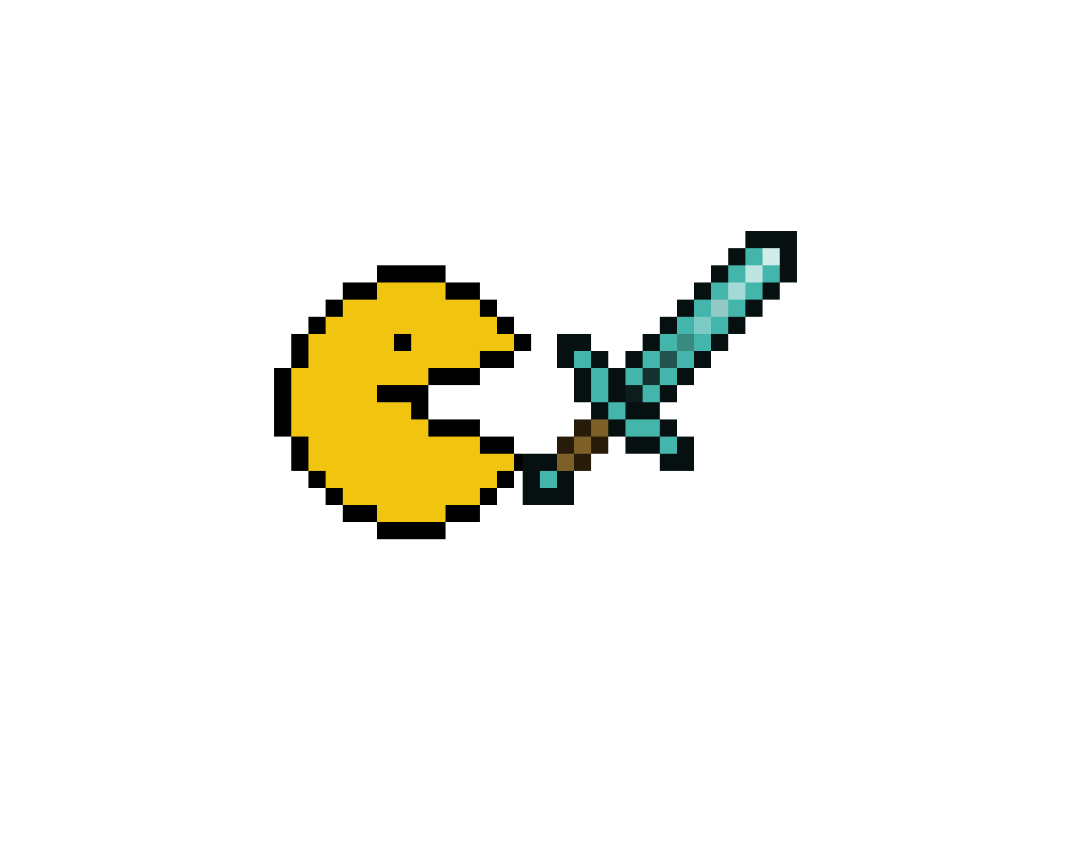 Pixilart - PAC MAN WITH SWORD by RyanGamingYT