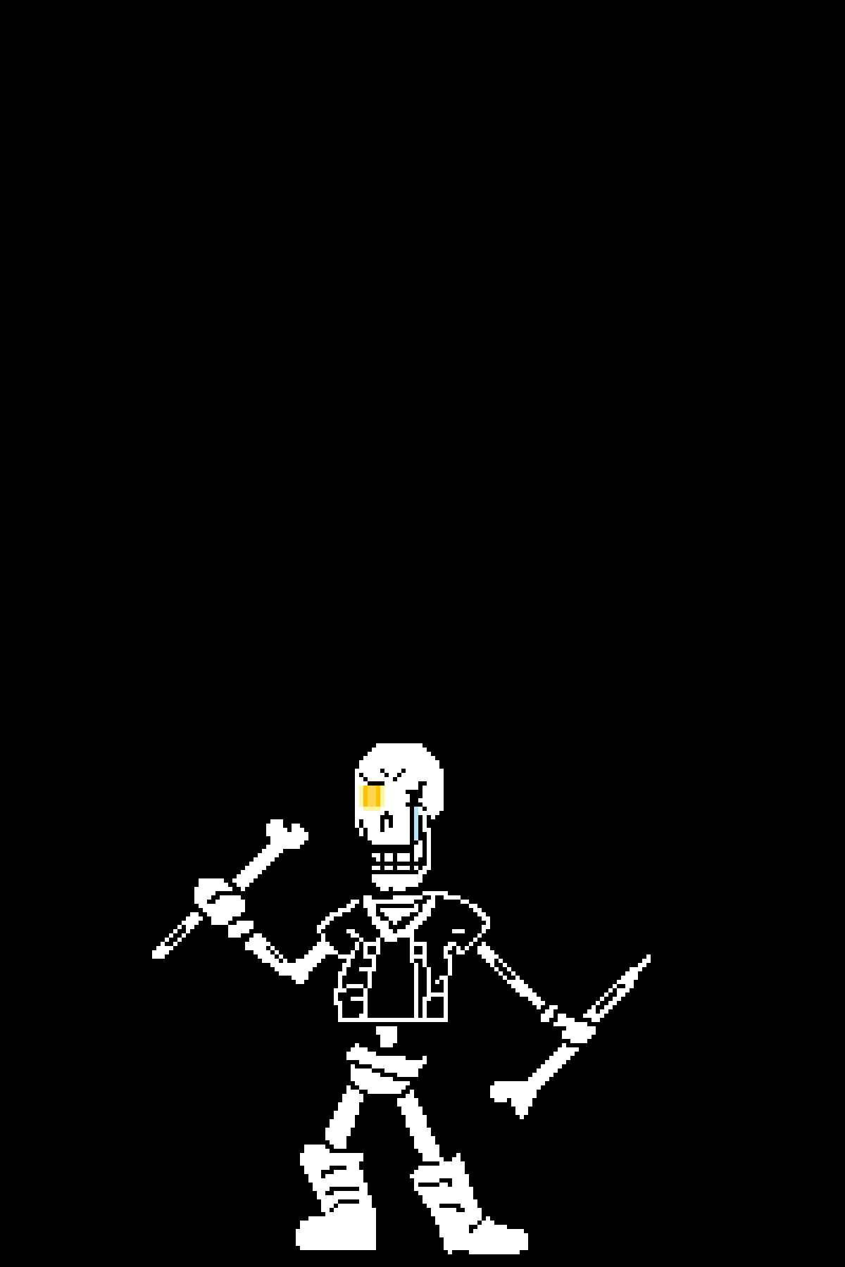 Pixilart - disbelief papyrus by blue-blue