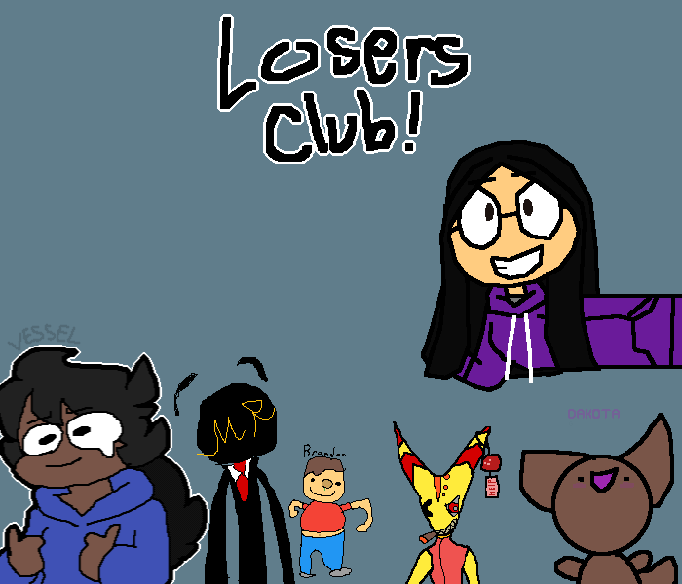 Editing Losers Club Collab - Free online pixel art drawing tool - Pixilart