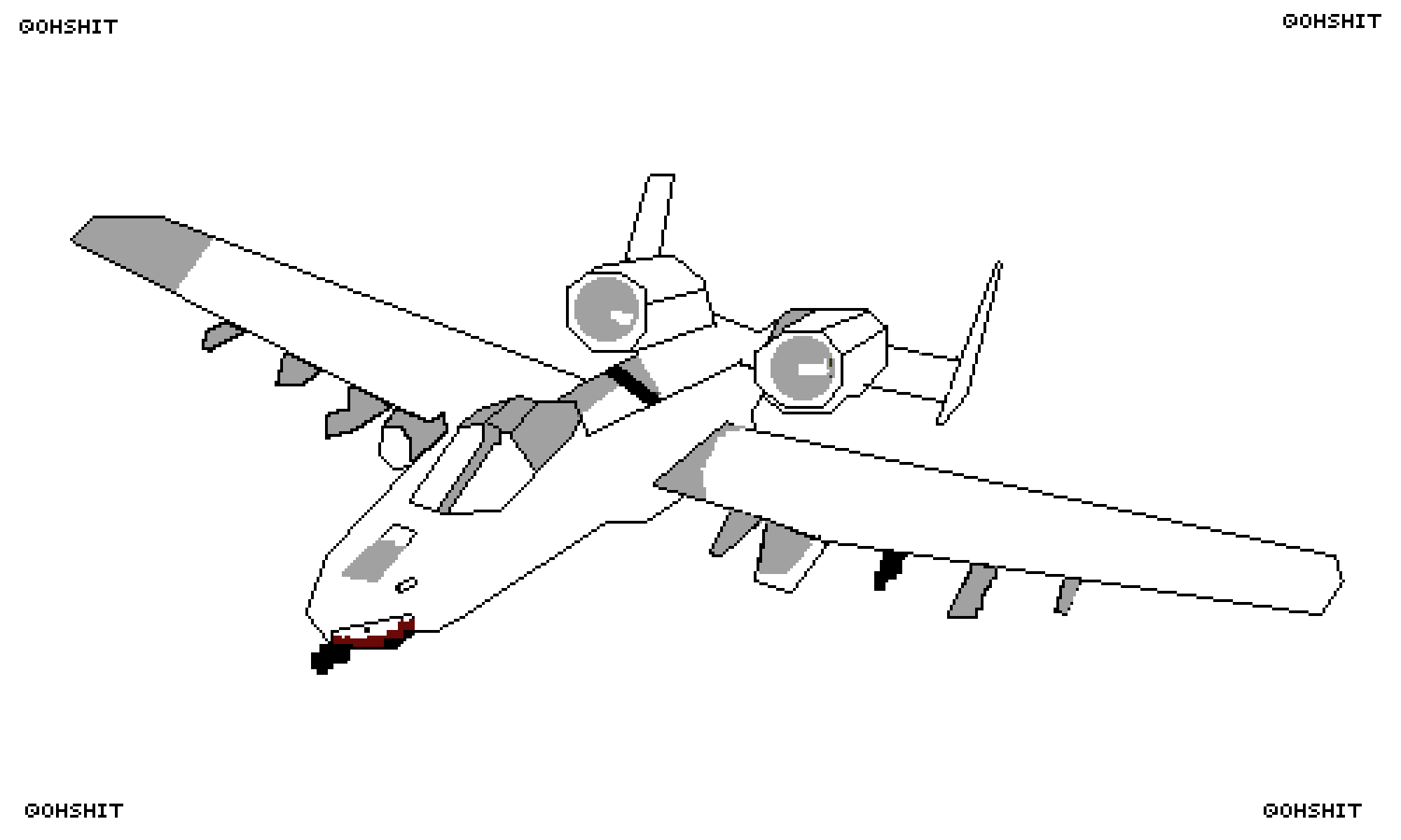 Pixilart - A10 warthog base by Ohshit