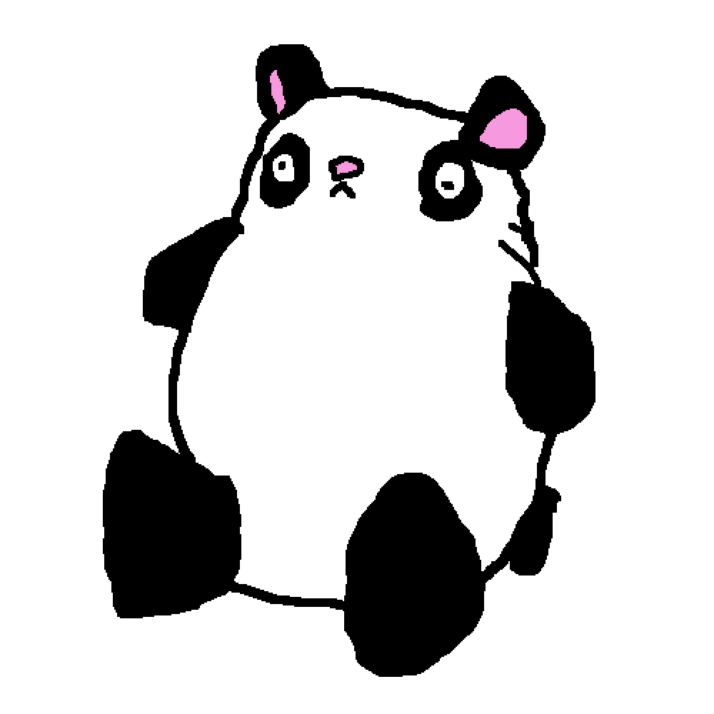 Pixilart - Derpy Panda!! by Beeepbeep