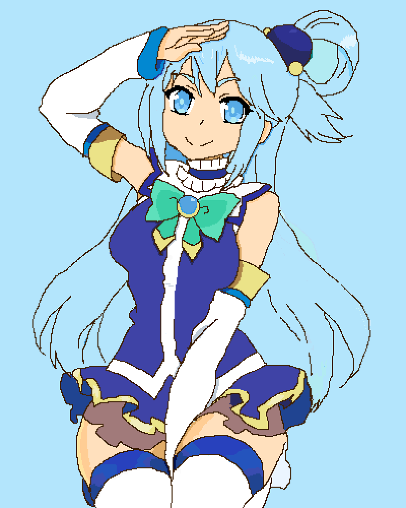 Edición Aqua (konoSuba) - Herramienta gratuita de dibujo en línea de ...