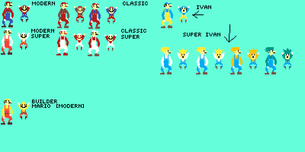Editing Lanky Mario - Free online pixel art drawing tool - Pixilart