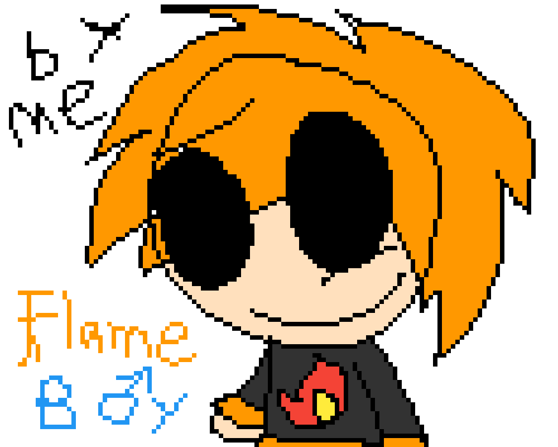 Pixilart - Flameboy by DerpBurp