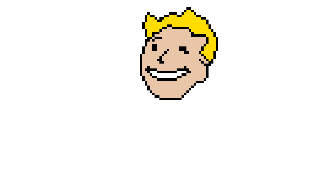 Editing Vault Boy - Free online pixel art drawing tool - Pixilart