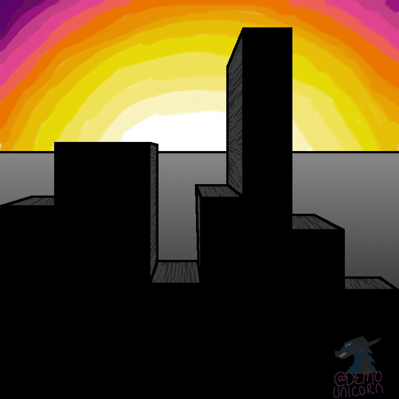 Pixilart - One Point Perspective by DemoUnicorn
