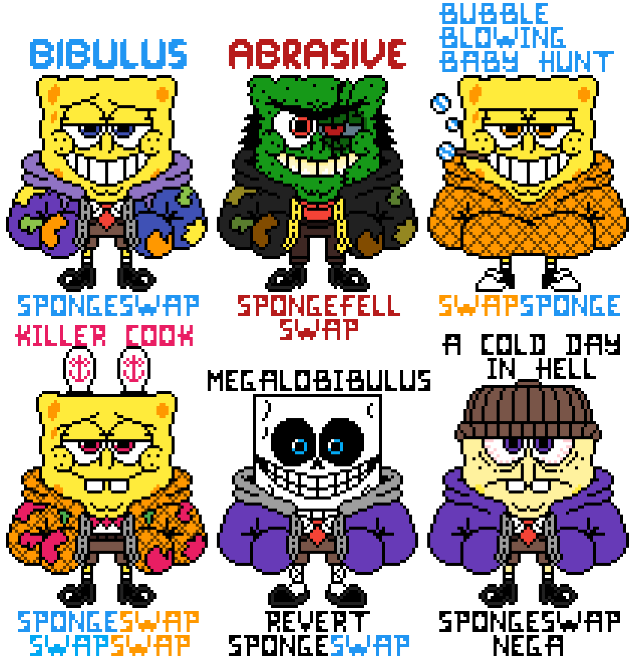 Pixilart - SpongeSwap Spongebob AUs by fusion12345