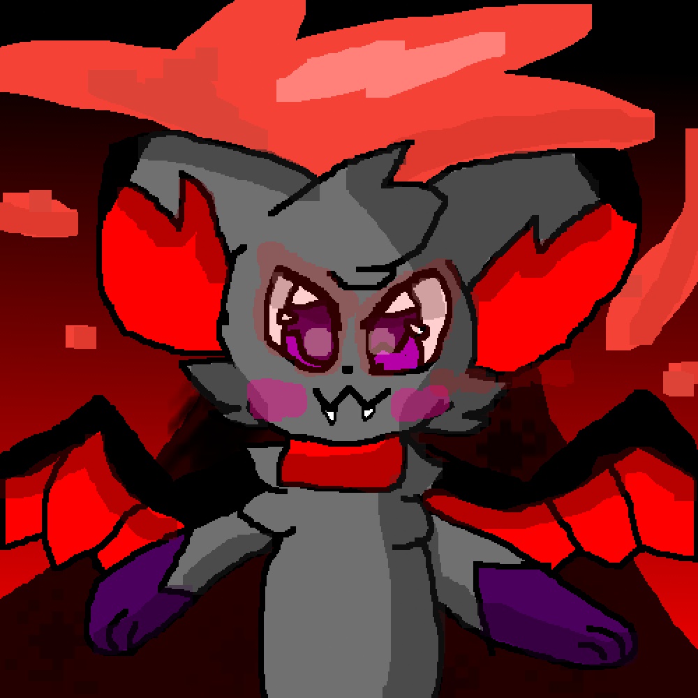 Pixilart - Devil cat by Star-espeon