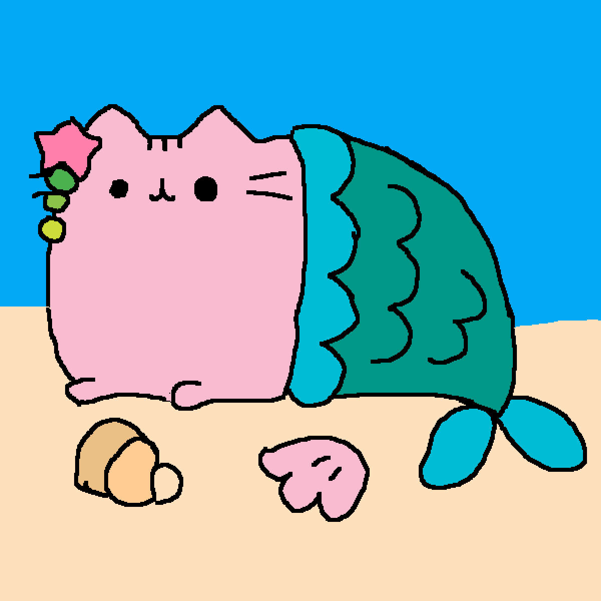 Editing Mermeow - Free online pixel art drawing tool - Pixilart