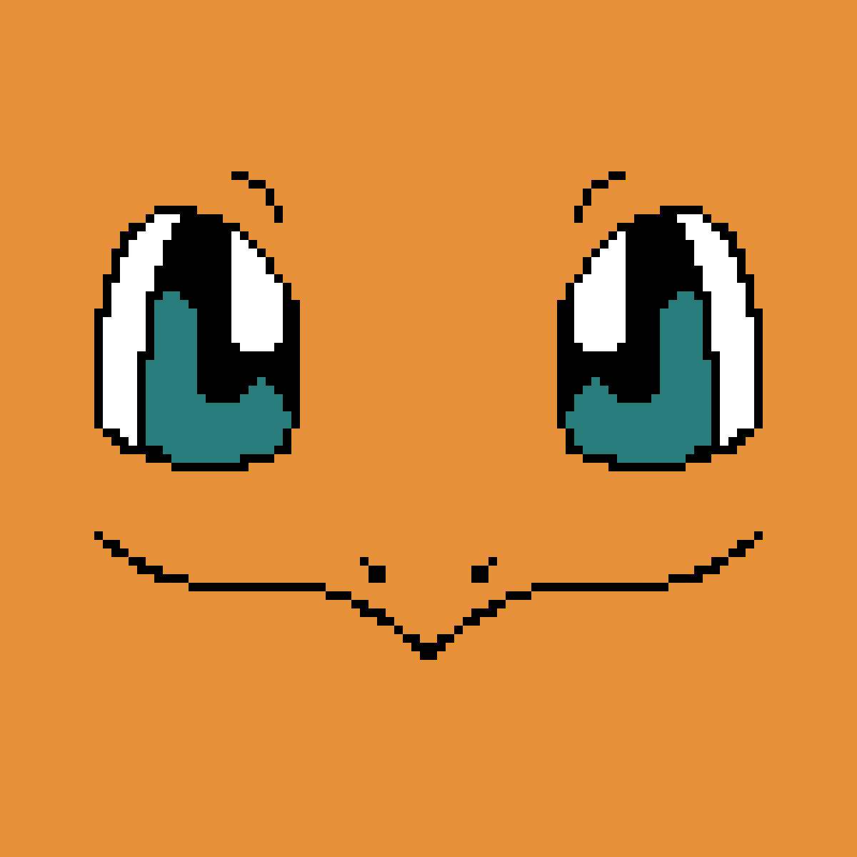 Pixilart - Charmander face by Bugboynz