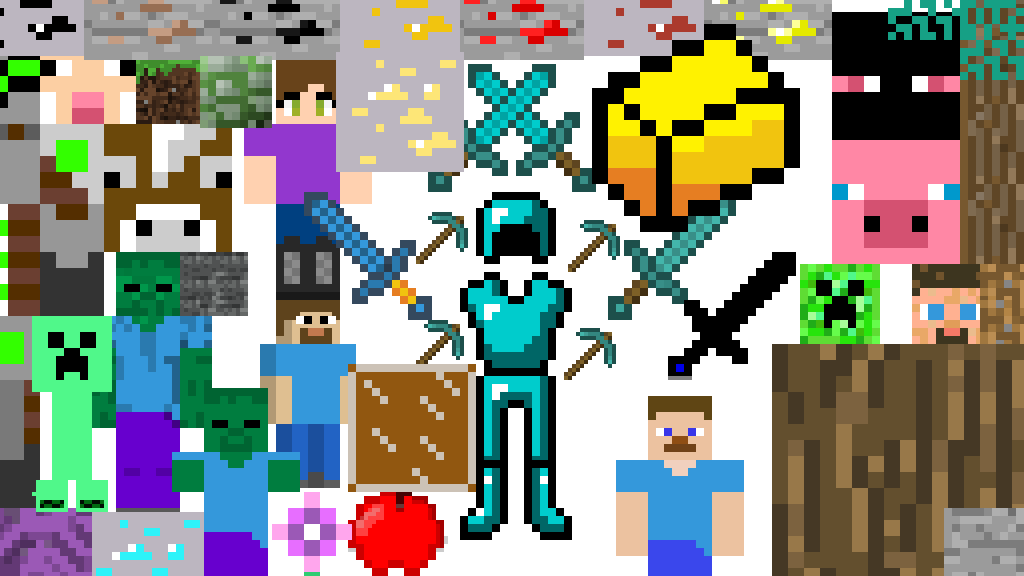 Pixilart - MInecraft Stamps by KenzieLovesCats