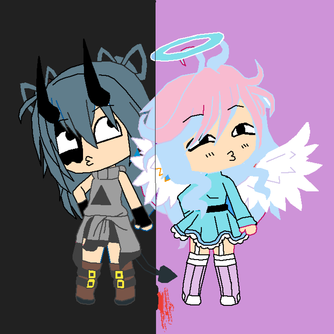 Editing Gacha life - Free online pixel art drawing tool - Pixilart