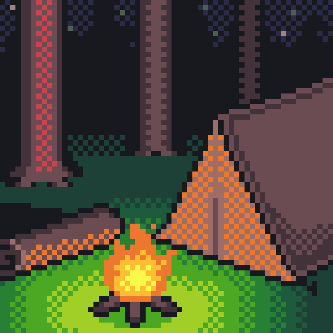 Pixilart - Camping by Yousurname