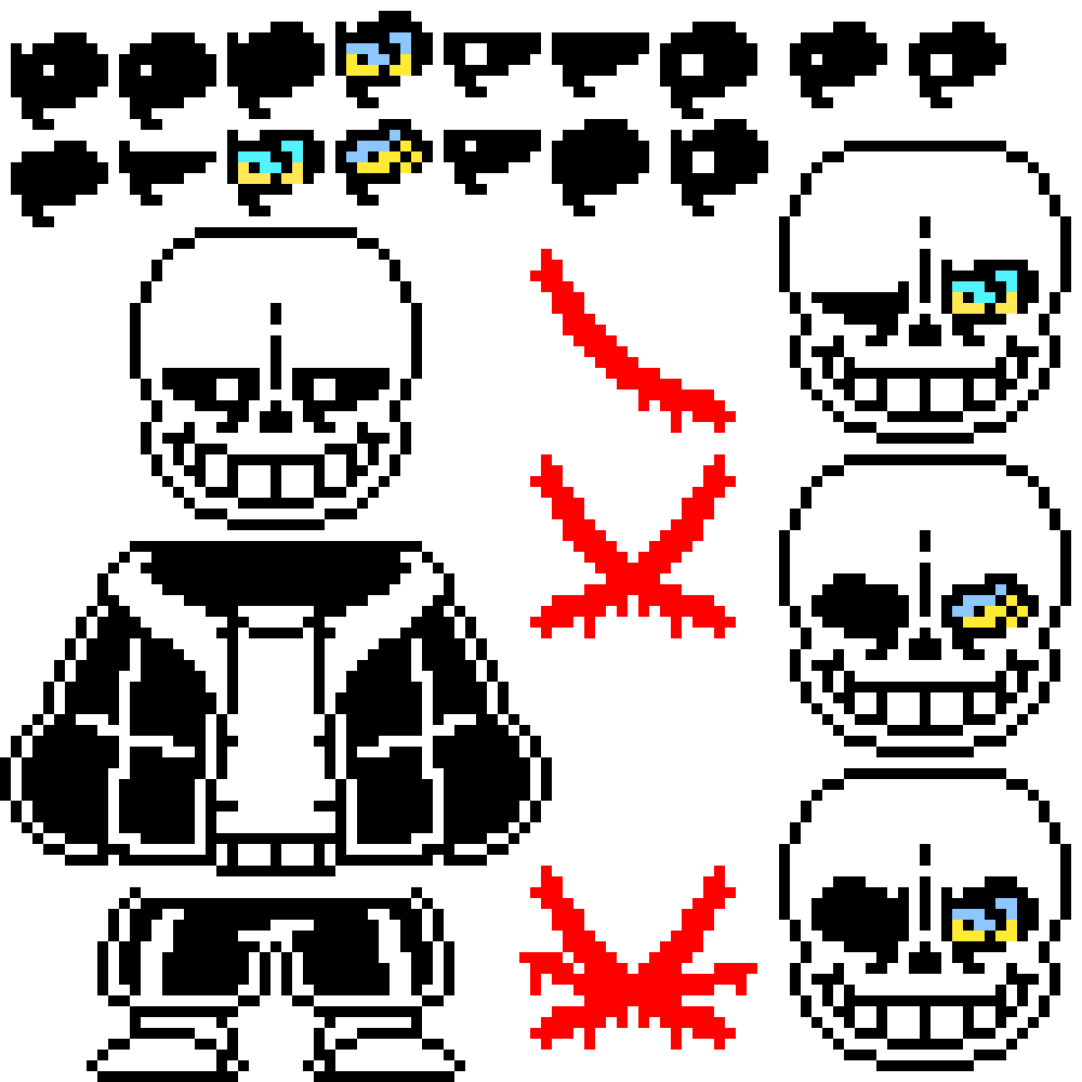 Pixilart - Sprite Sheet Part1 by Member-Sans