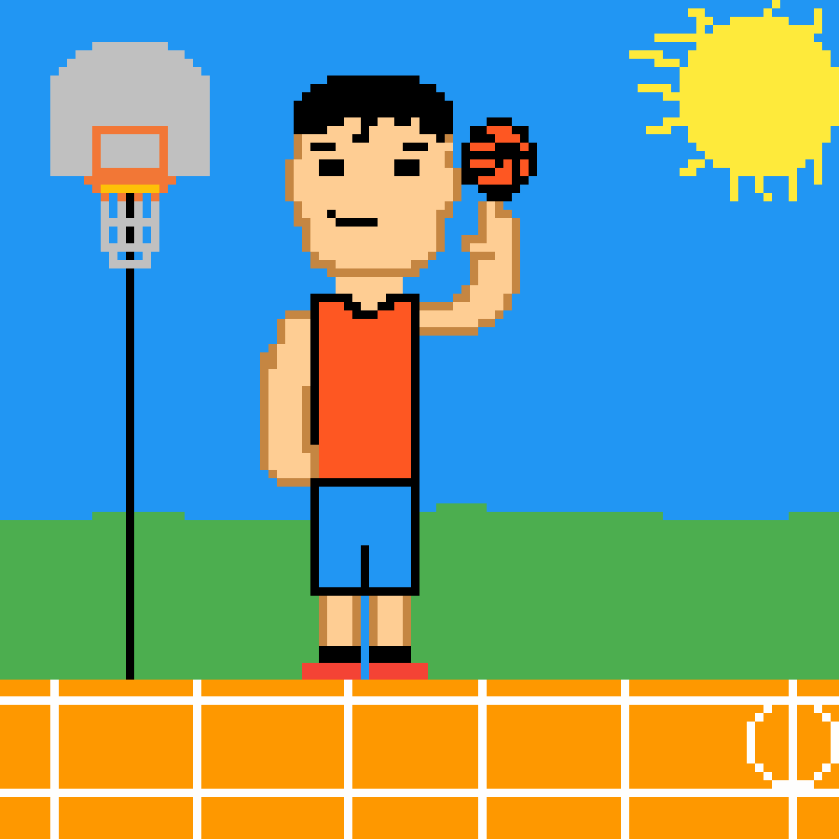 Editing Basketball player - Free online pixel art drawing tool - Pixilart