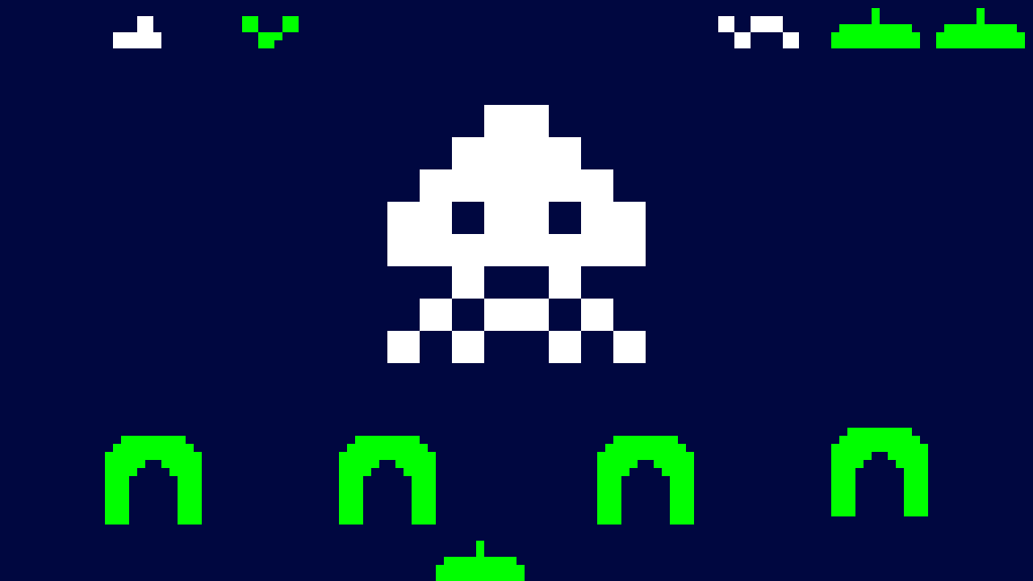 Pixilart - Space Invaders by busbusbaby