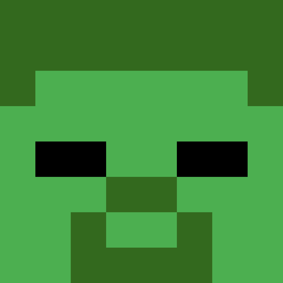 Pixilart - 8x8 cartoon zombie face by pineappel