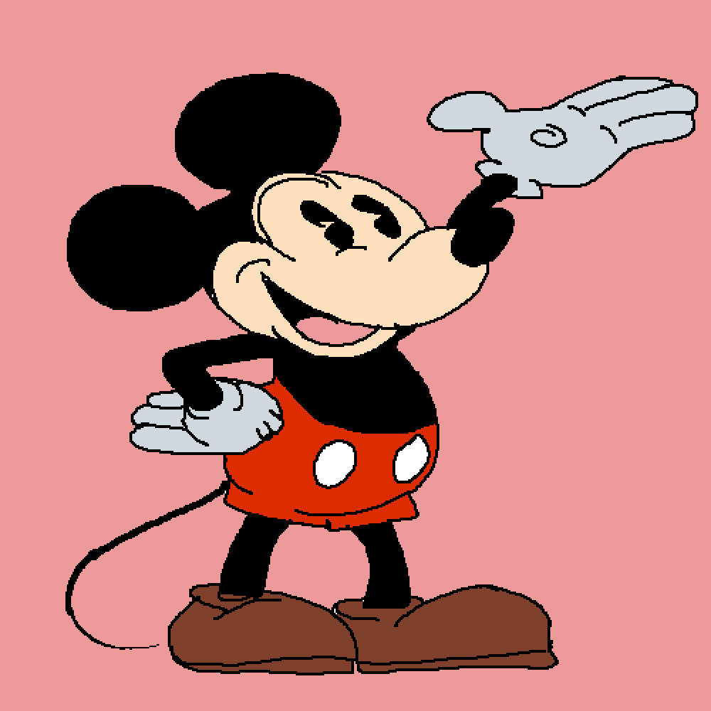 Editing Mickey Mouse - Free online pixel art drawing tool - Pixilart