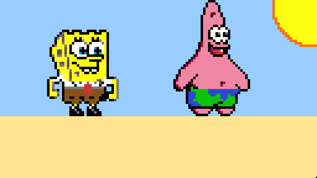 Pixilart - Spongebob and Patrick by chaz-bot