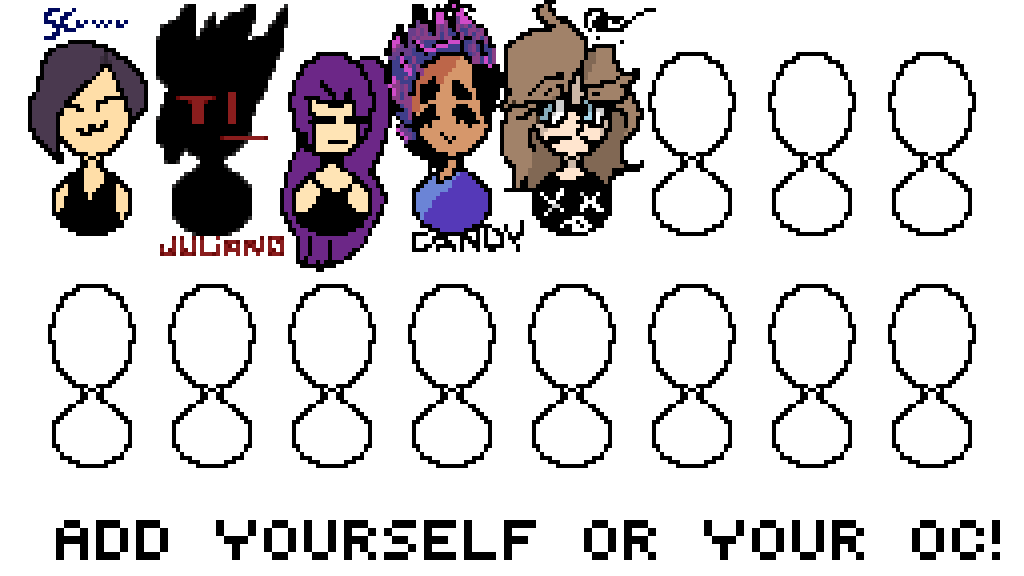 Editing Collab: Add yourself/ your oc! - Free online pixel art drawing ...