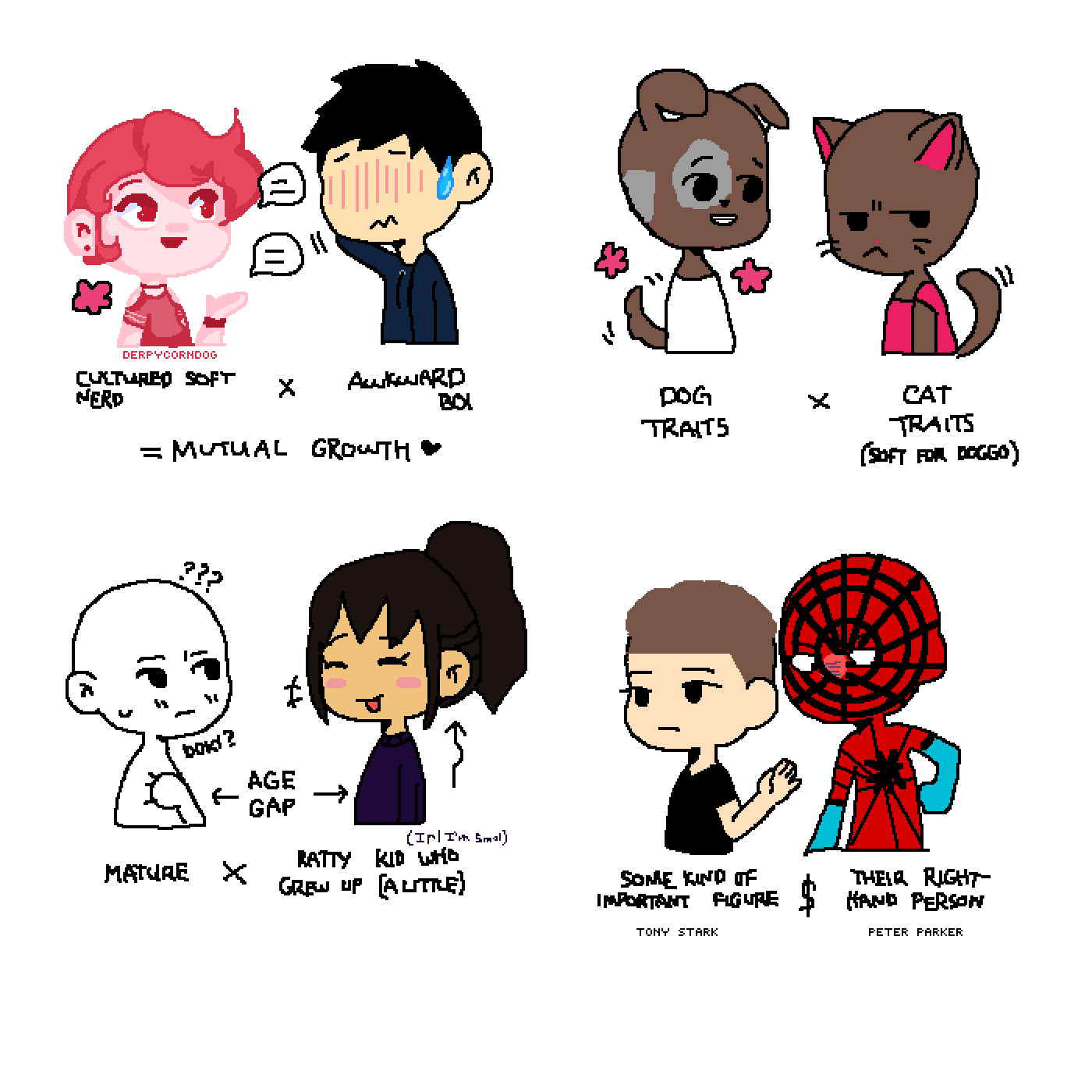 Editing Tony Stark and Peter Parker - Free online pixel art drawing ...