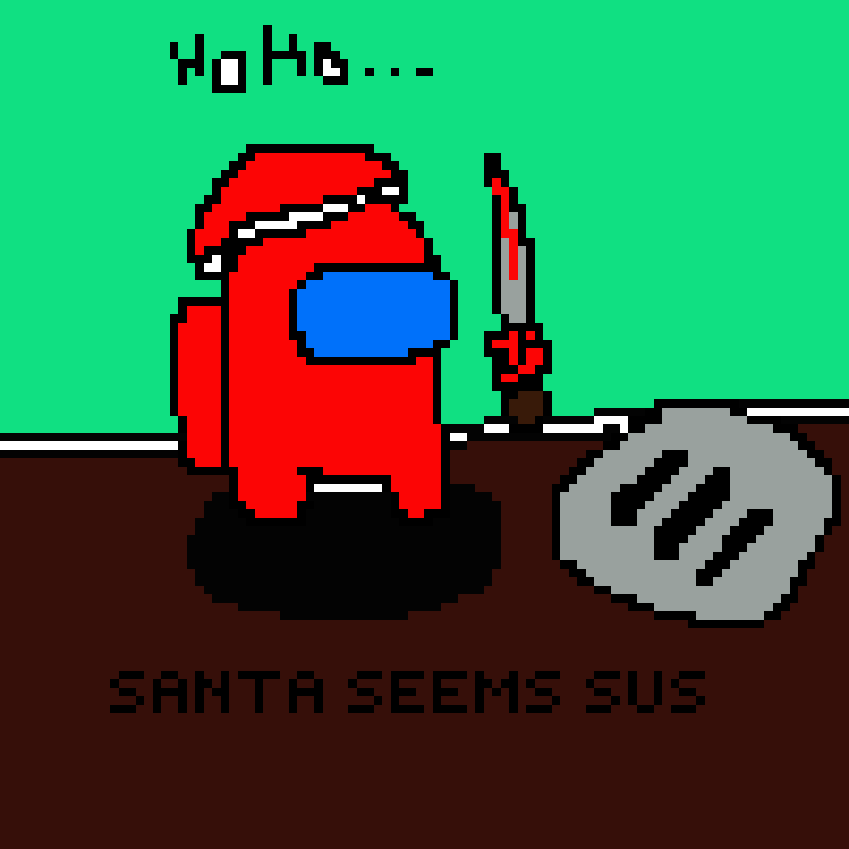 Pixilart - SANTA SEEMS SUS by Dream-Sap