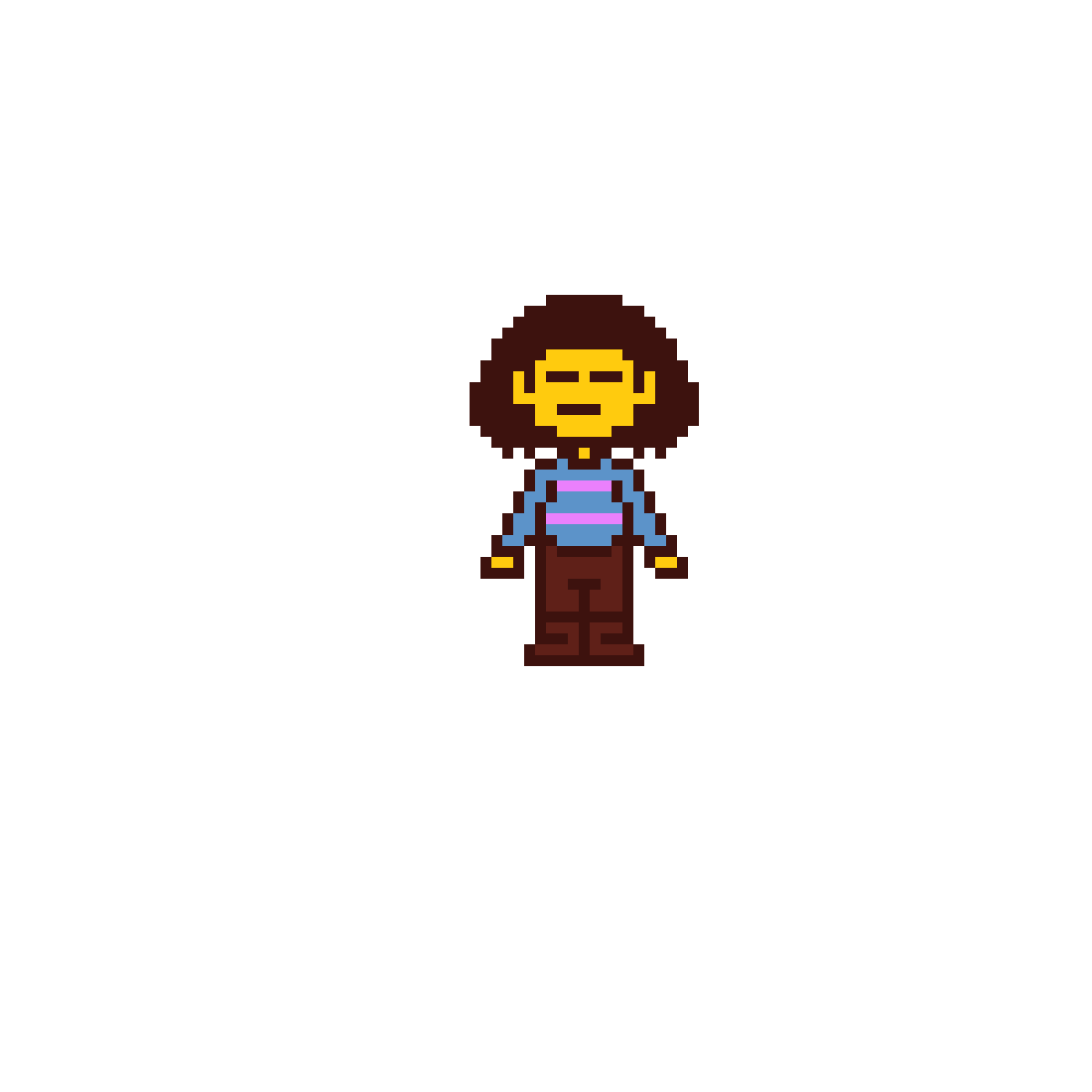 Pixilart - Frisk OW Sprite by 2rune