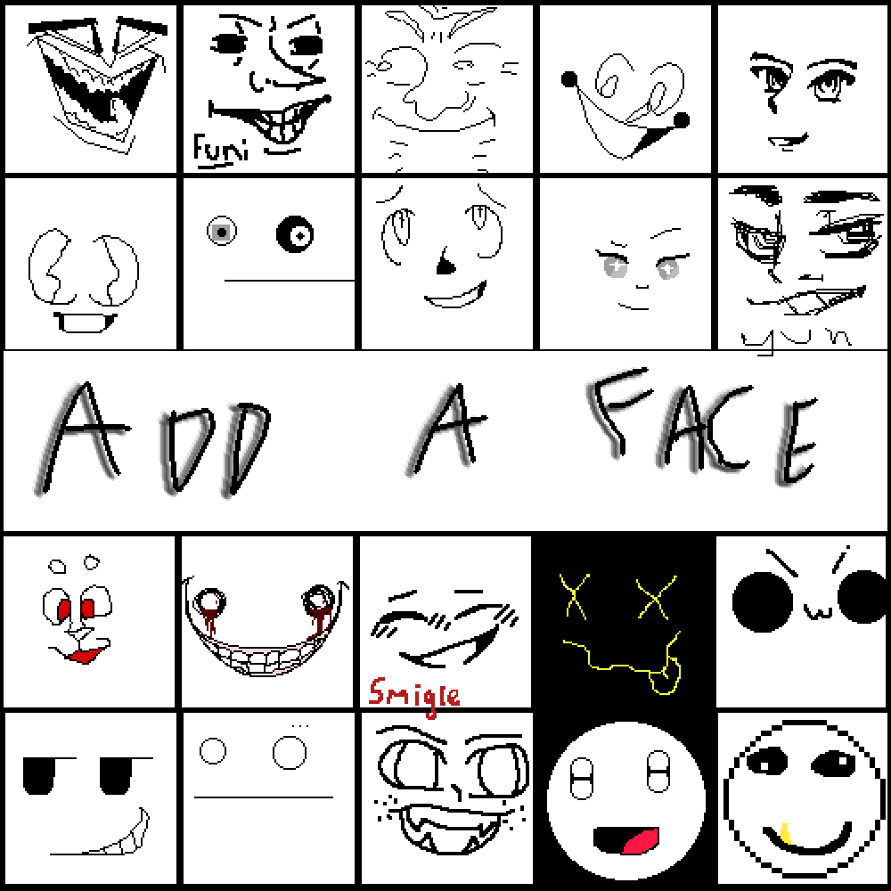 Editing make a face - Free online pixel art drawing tool - Pixilart