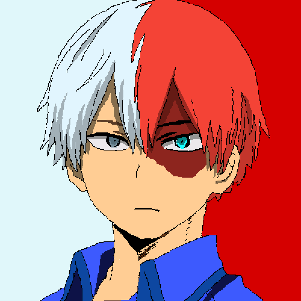 Editing Shoto Todoroki - Free online pixel art drawing tool - Pixilart