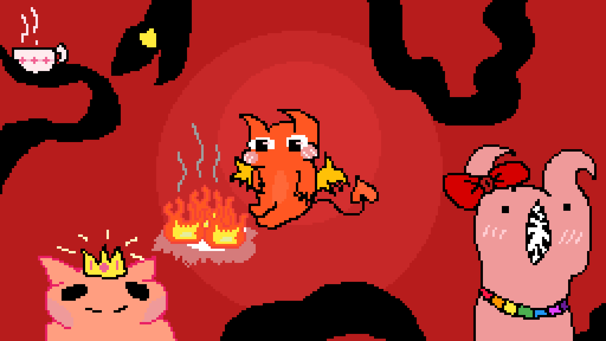 Pixilart - Demon Tea Party by LovelyKiller