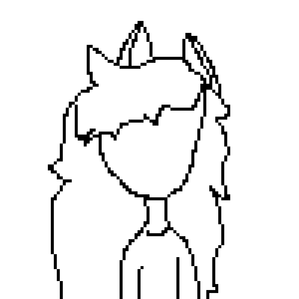 Pixilart - girl oc base by outlawboi