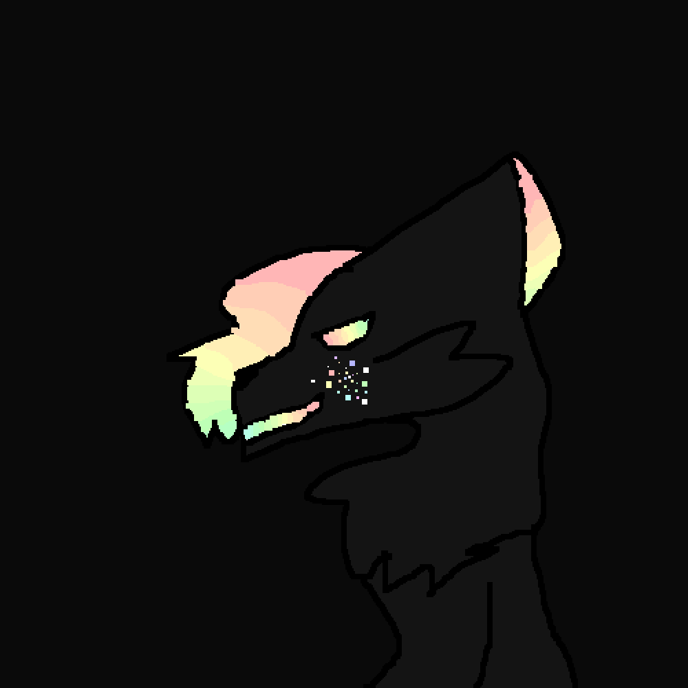 Pixilart - rainbow furry by HereticCryptid