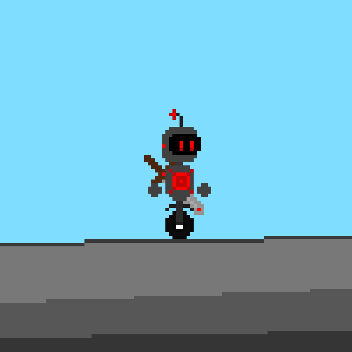 Pixilart - Robot red by jurascoisland1