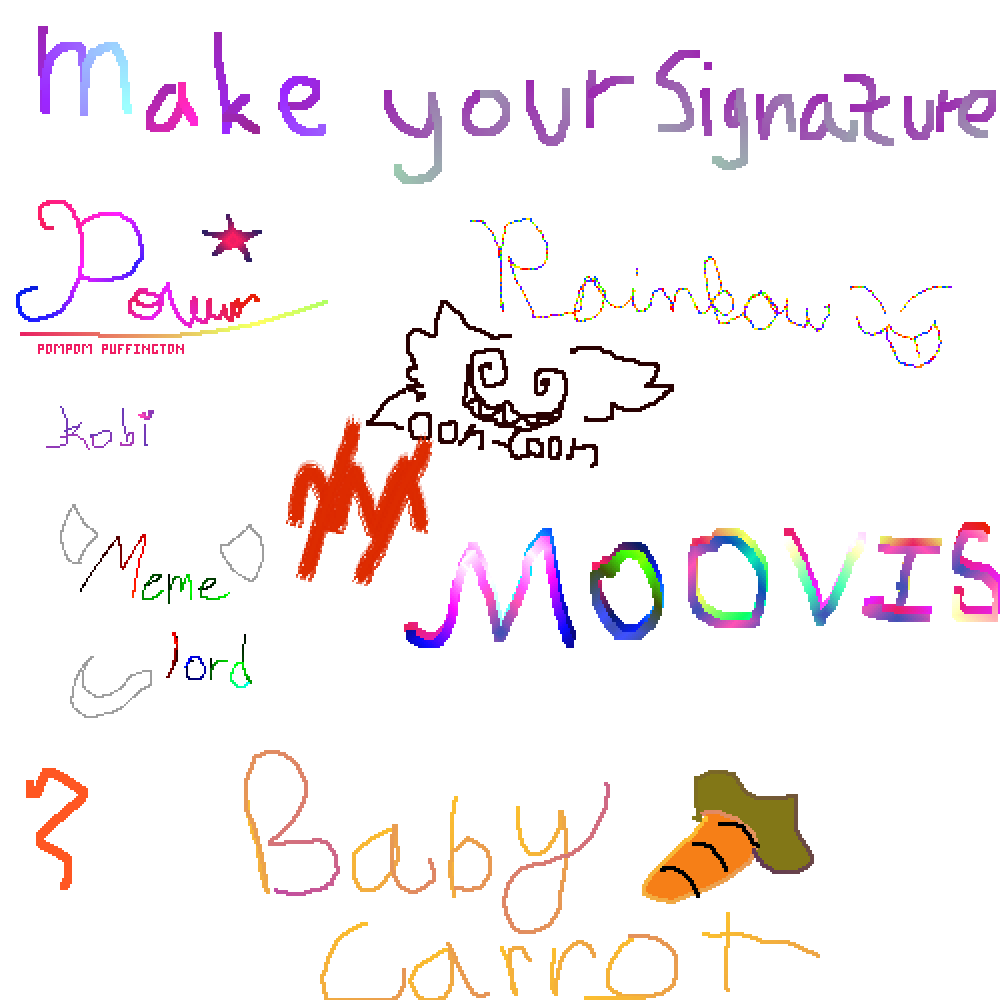 Editing Signature - Free online pixel art drawing tool - Pixilart