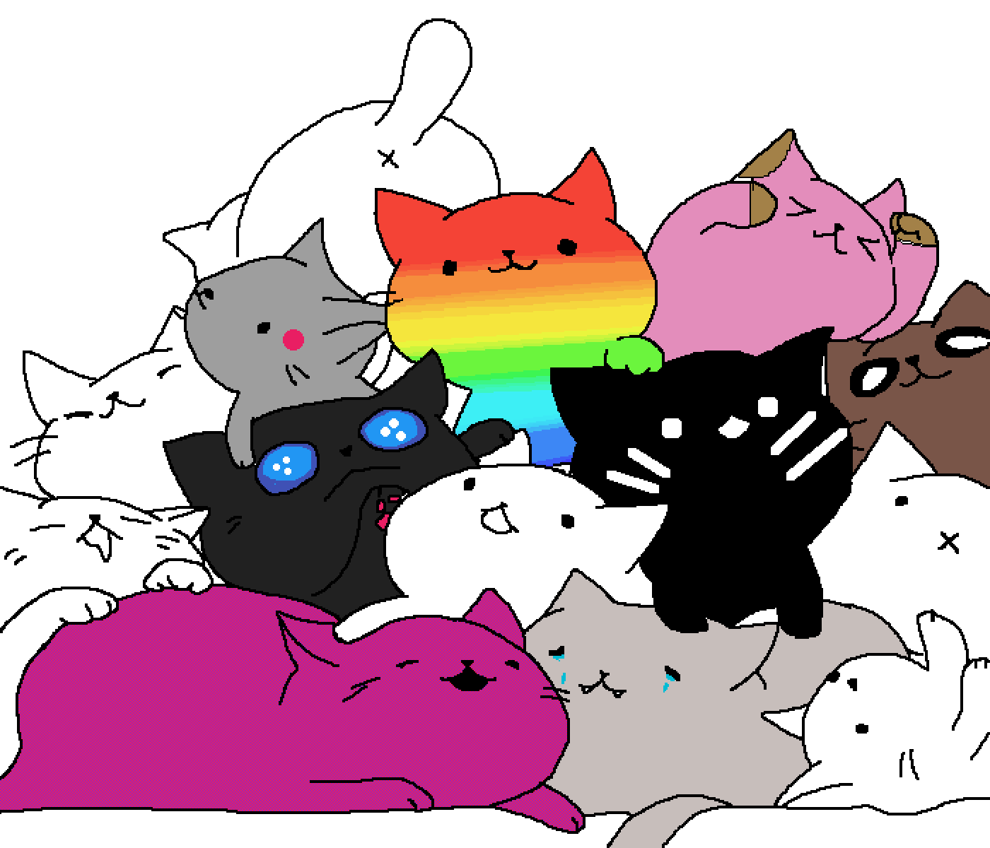 Editing create a cat! - Free online pixel art drawing tool - Pixilart